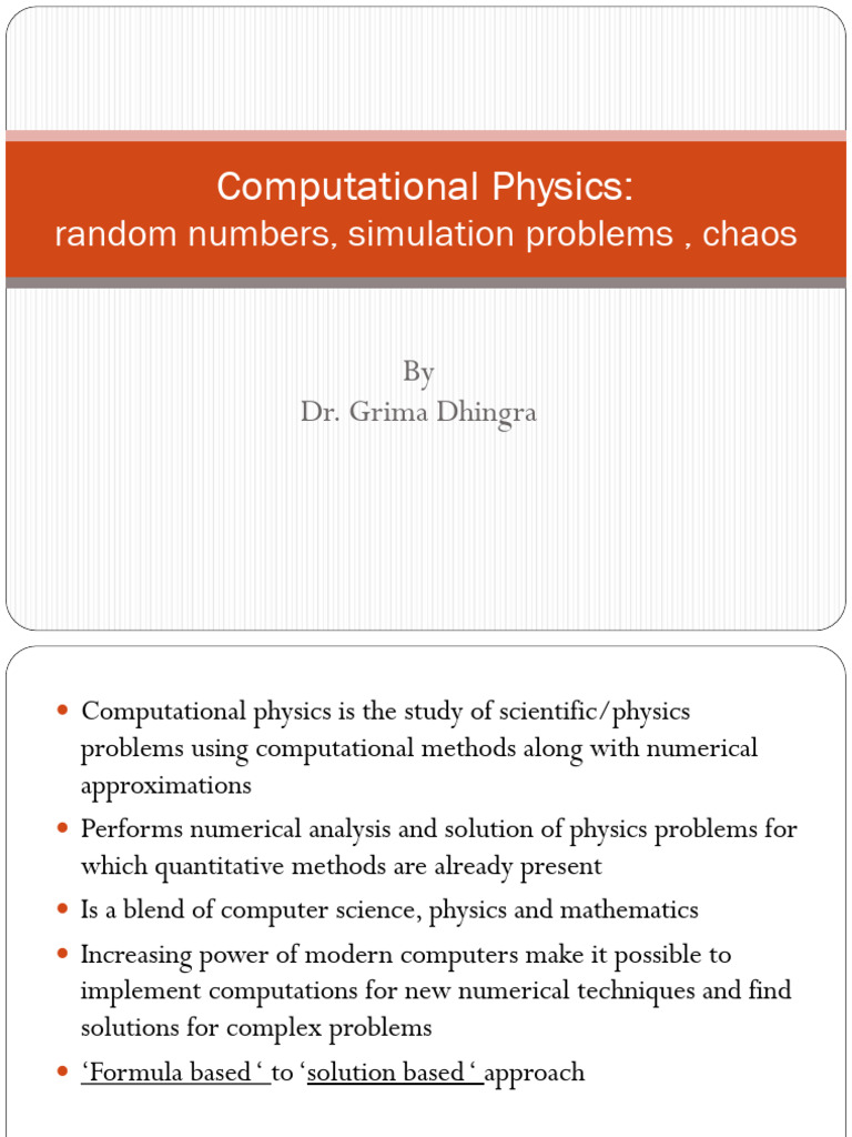 Computational Physics II | PDF | Numerical Analysis | Randomness