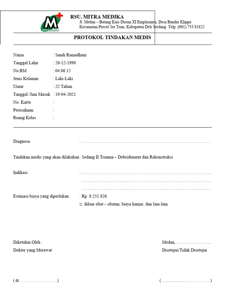 Protokol Tindakan Sandi Ramadhani | PDF