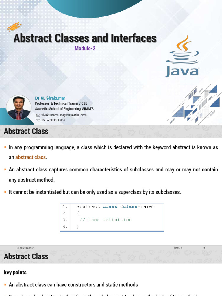 3abstract Classes And Interfaces Pdf Class Computer Programming Method Computer
