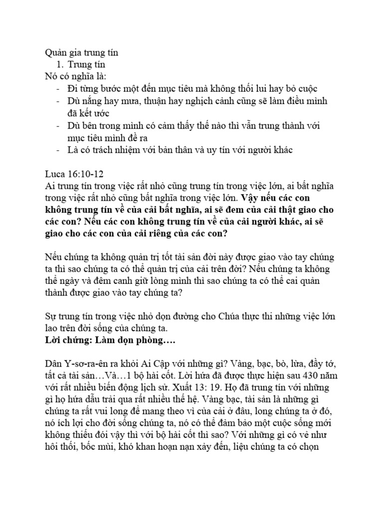 Quan Gia Trung Tin | PDF