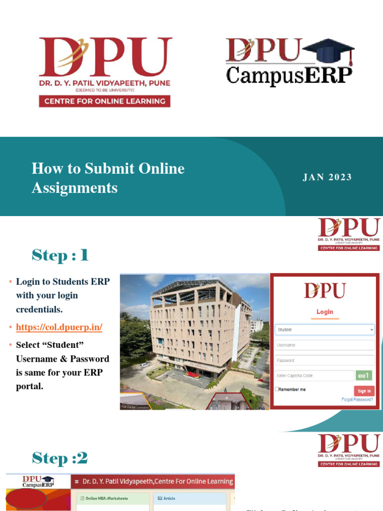 How To Submit Online Assignments 8 | PDF