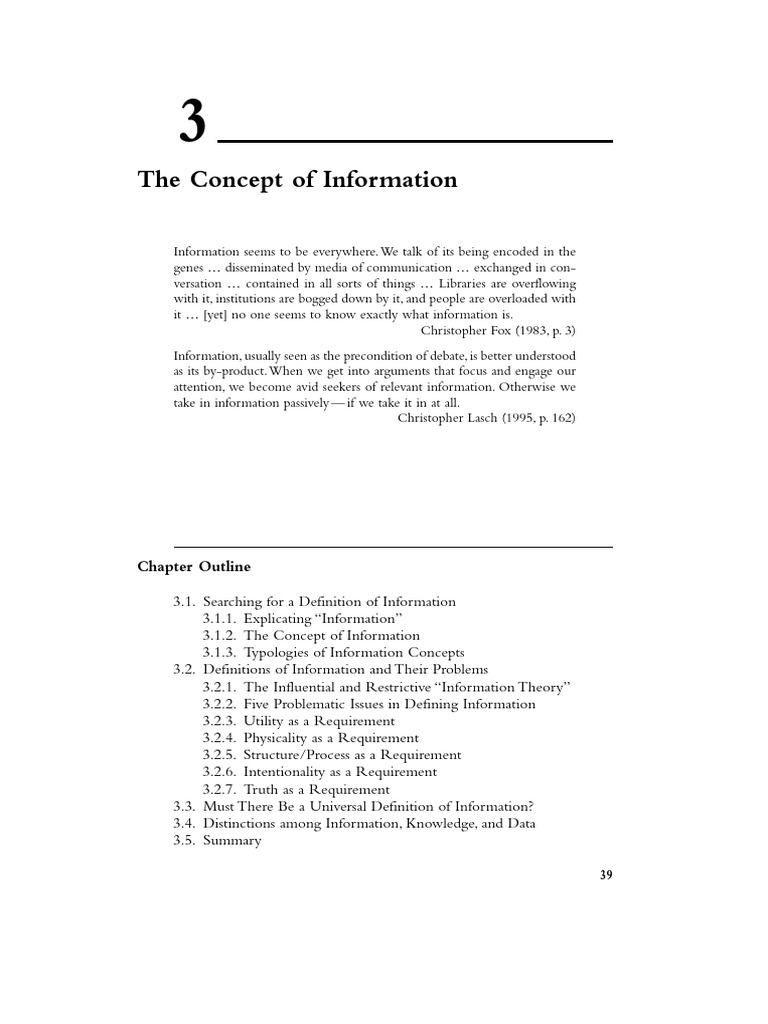 Case Chapter 3 | PDF | Information | Concept
