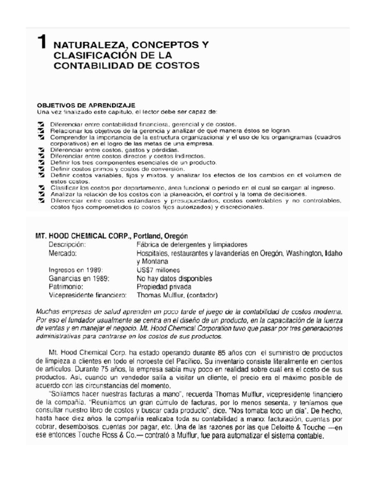 Contabilidad de Costos | PDF