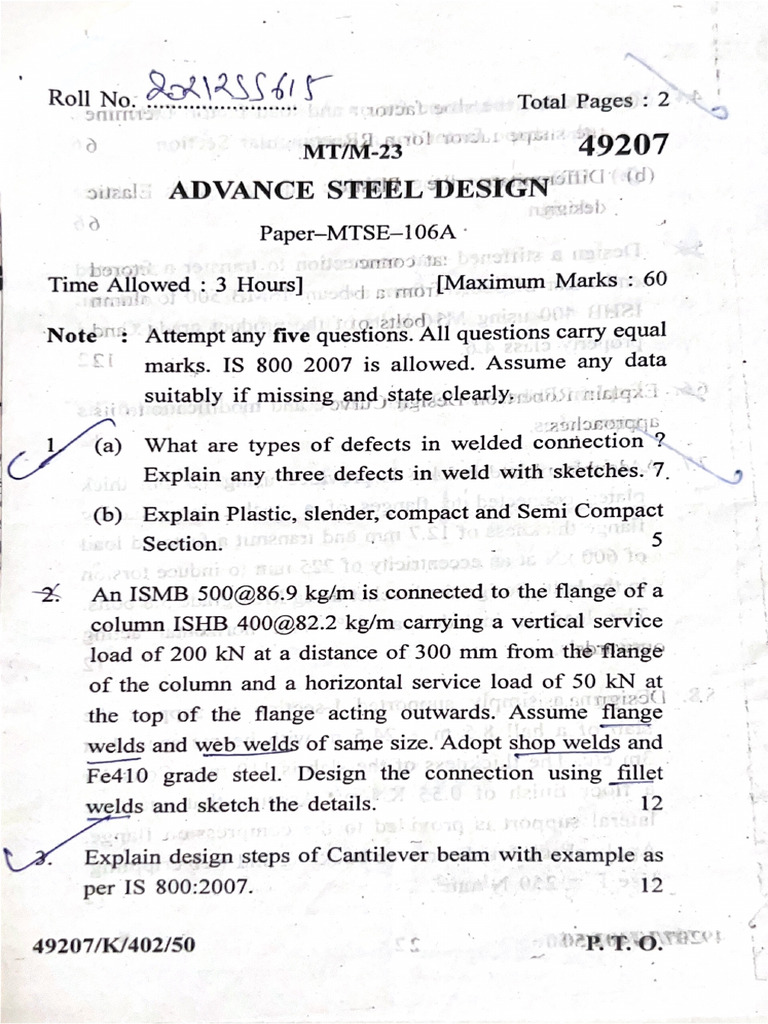 Advanced Steel Design 23 | PDF