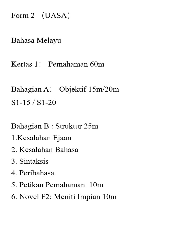 F2 BMK Karangan Pendek | PDF