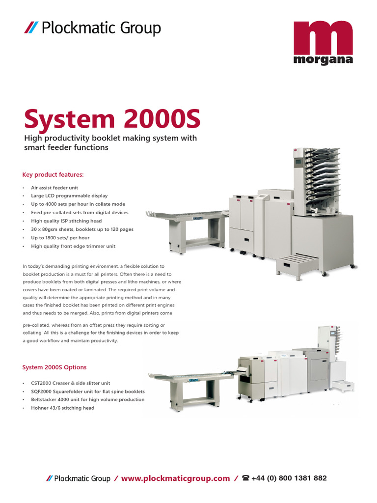 System-2000-V2 Technical Specifications | PDF | Printer (Computing) | Manufactured Goods