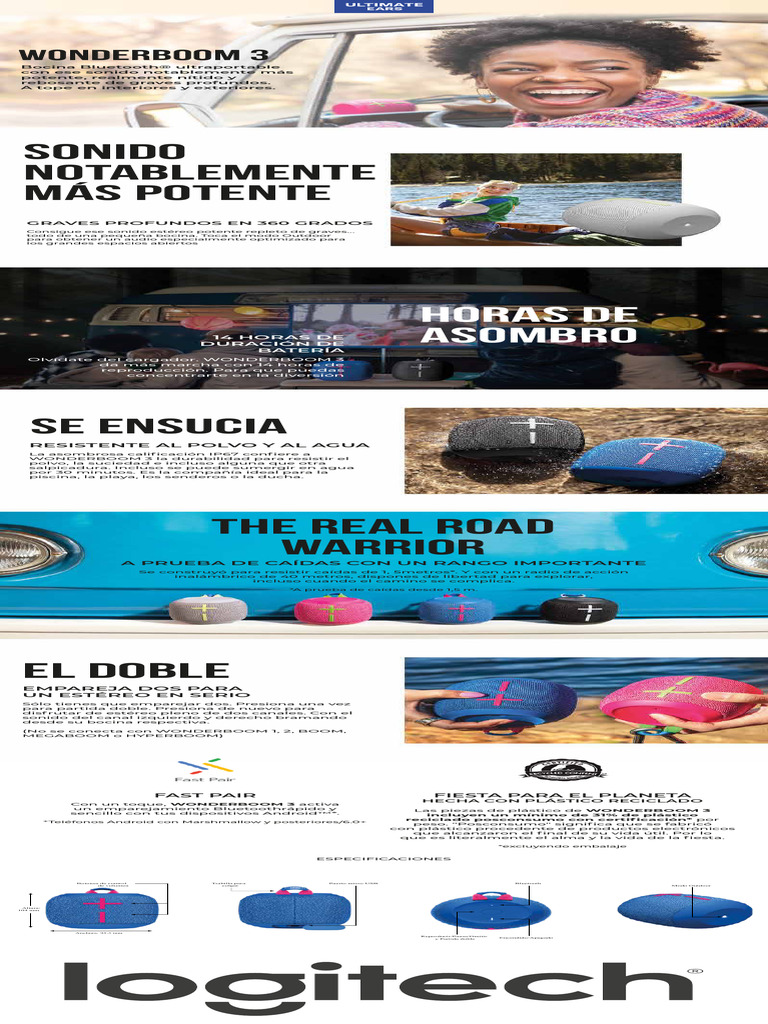 Sonido Notablemente Más Potente: Wonderboom 3 | PDF