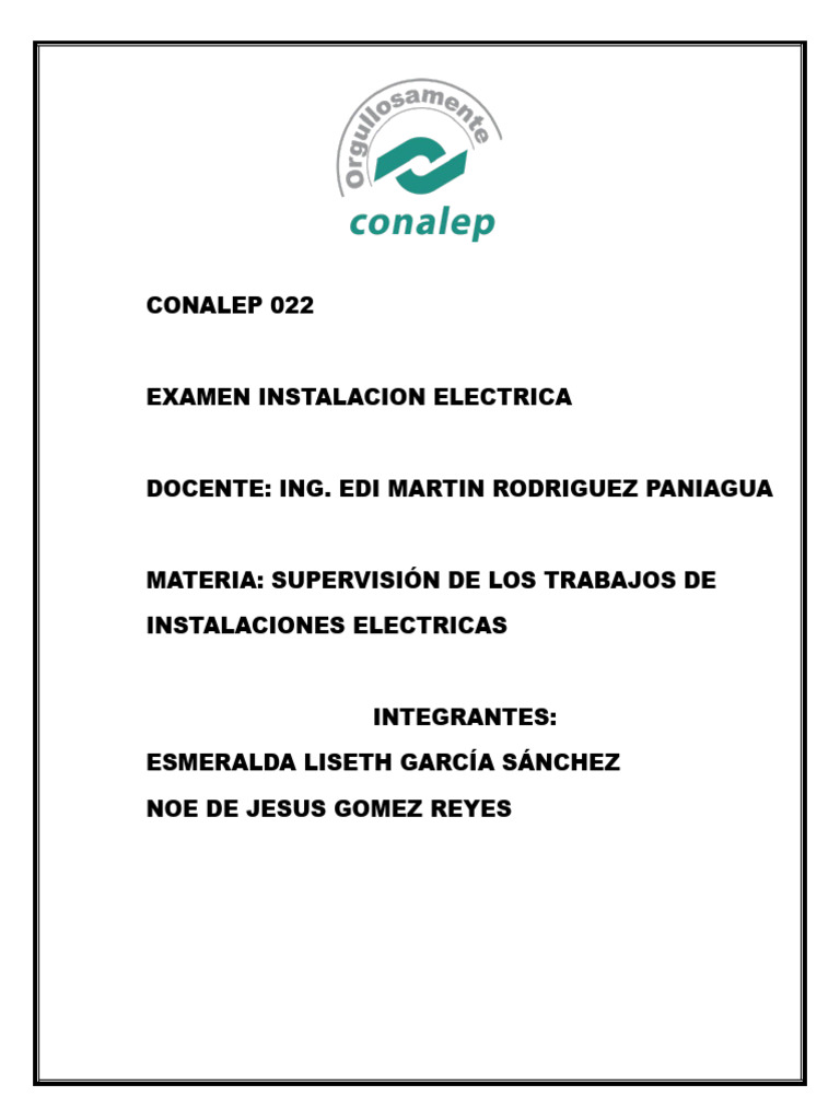 REPORTE DE PRÁCTICA 1 INSTALACION ELECTRICA ESME | PDF | Cambiar | Corriente eléctrica