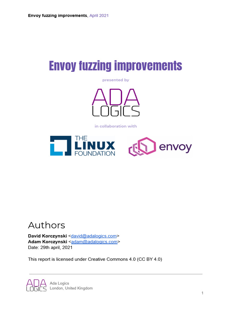 Audit Fuzzer Adalogics 2021 | PDF | Callback (Computer Programming) | Computer Programming
