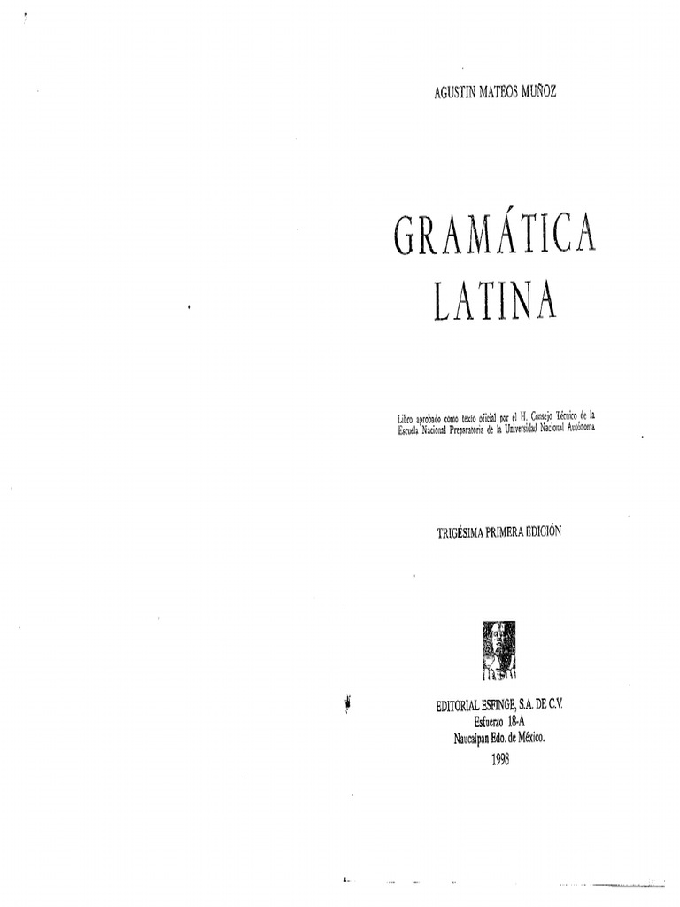 Agustin_Mateos_Munoz_Gramatica_Latina_B | PDF