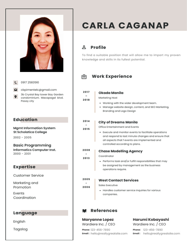 Simple Professional CV Resume | PDF | Business