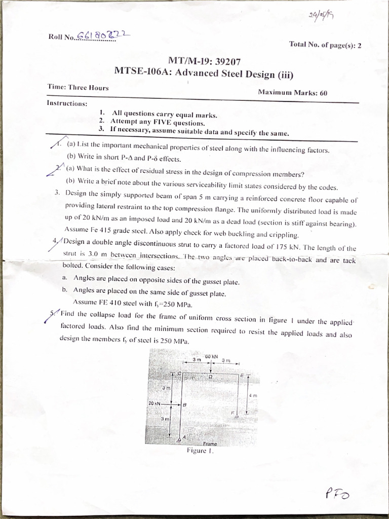 Advanced Steel Design 19 | PDF