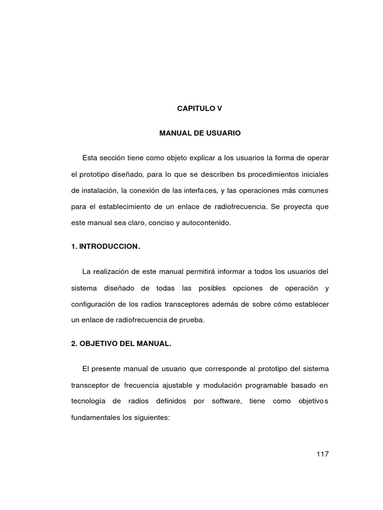 Manual de Usuario para Radios Transceptores | PDF | Radio | Red eléctrica