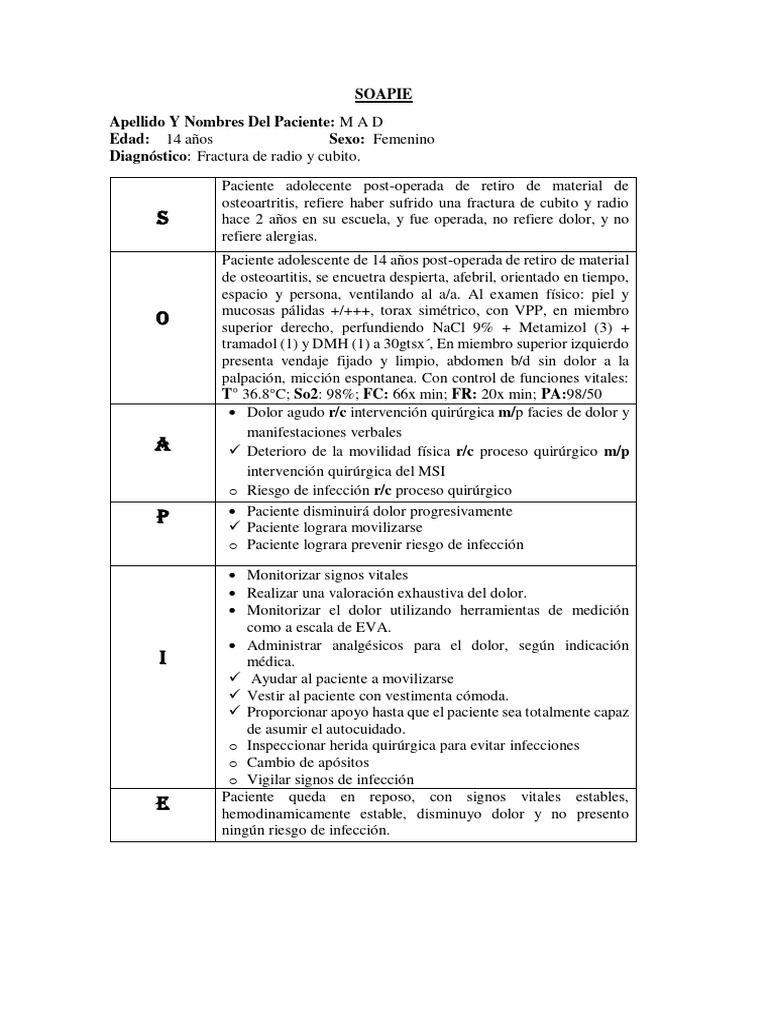 SOAPIE | PDF | Causas de la muerte | Medicina