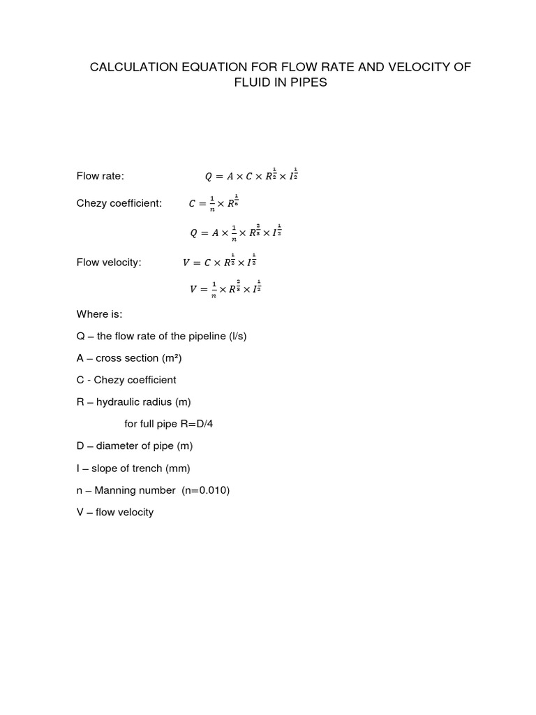 Flow Rate Table For PVC KG Sn4 Pipes | PDF | Fluid Dynamics | Continuum ...