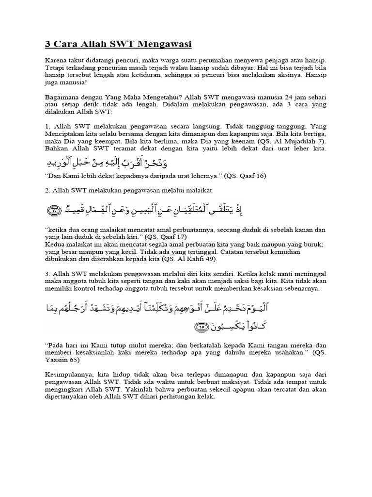 Kumpulan Kultum | PDF