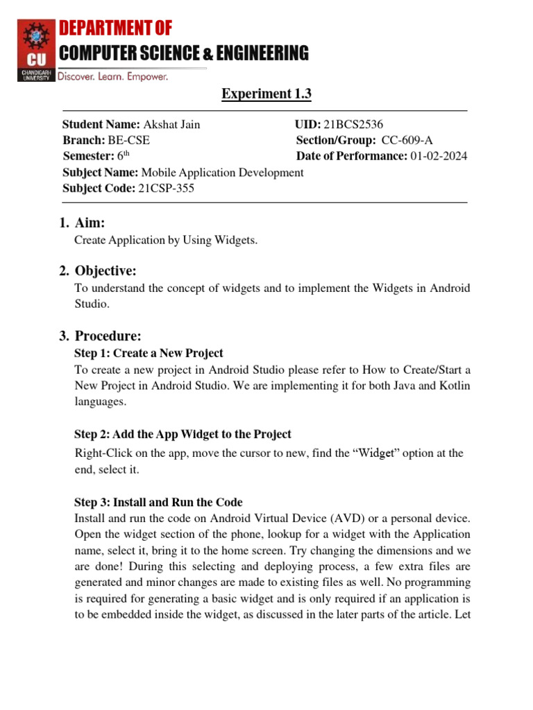 MAD 1.3 Akshat | PDF