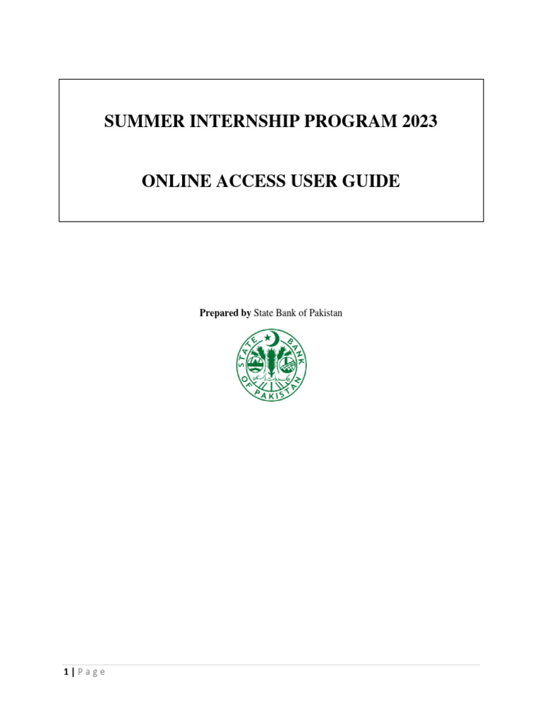 HRD Internship User Guide | PDF | World Wide Web | Internet & Web