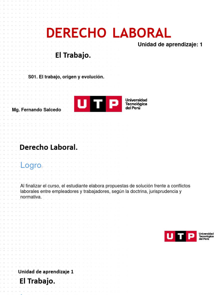 S01 - Materiales Der Lab | PDF | Derecho laboral | Derechos