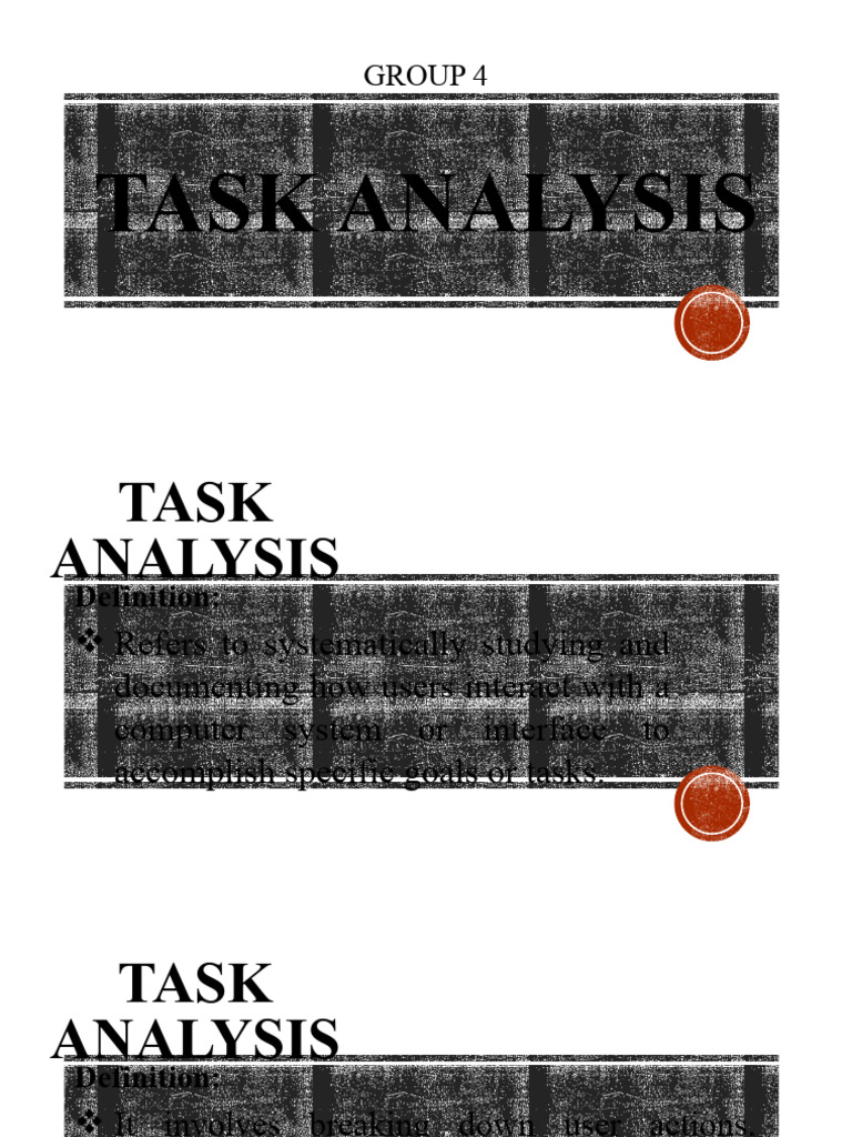 TASK ANALYSIS | PDF | Usability | Cognitive Science