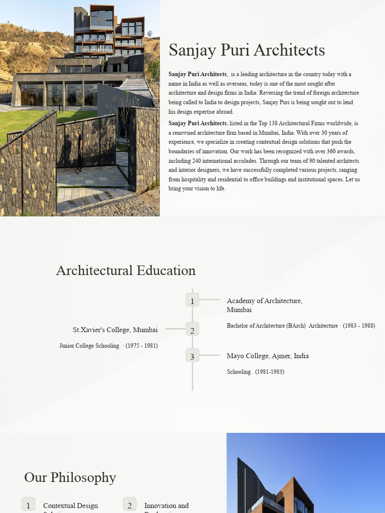 Sanjay Puri Architects1 | PDF | Architect