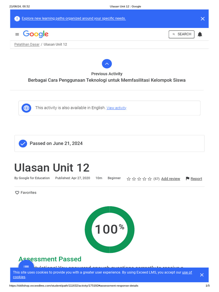 Ulasan Unit 12 - Google | PDF