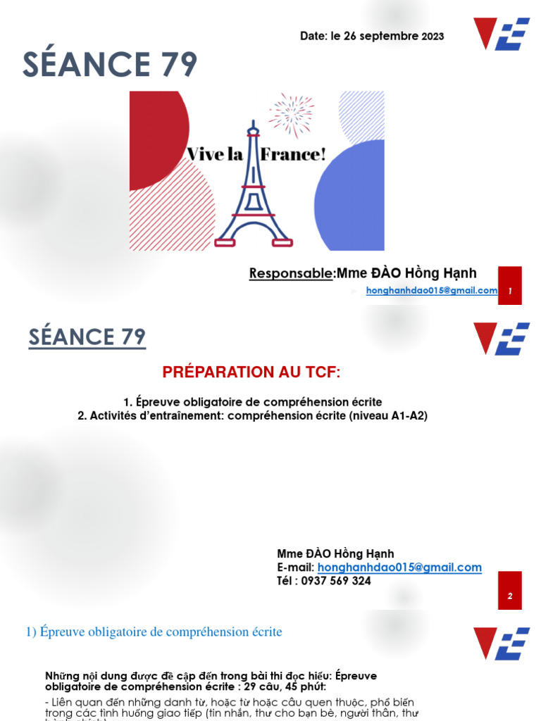 Préparation TCF 2 | PDF