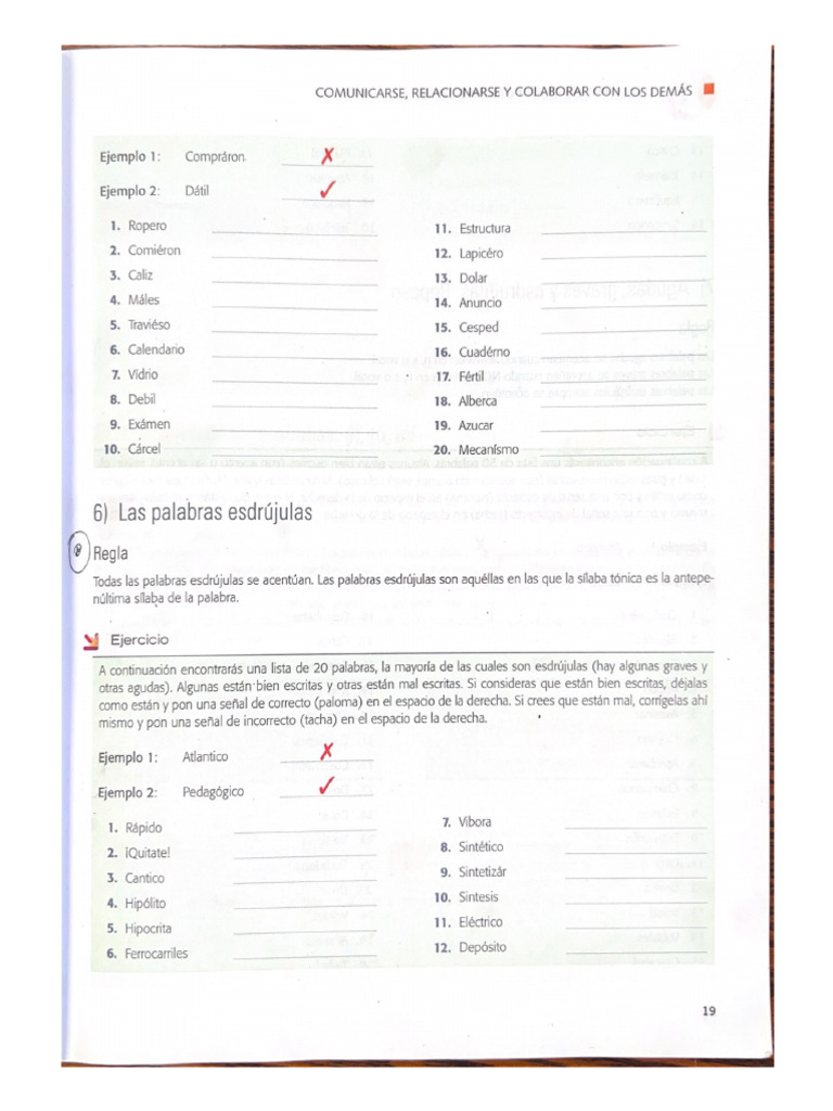 Esdrújulas | PDF