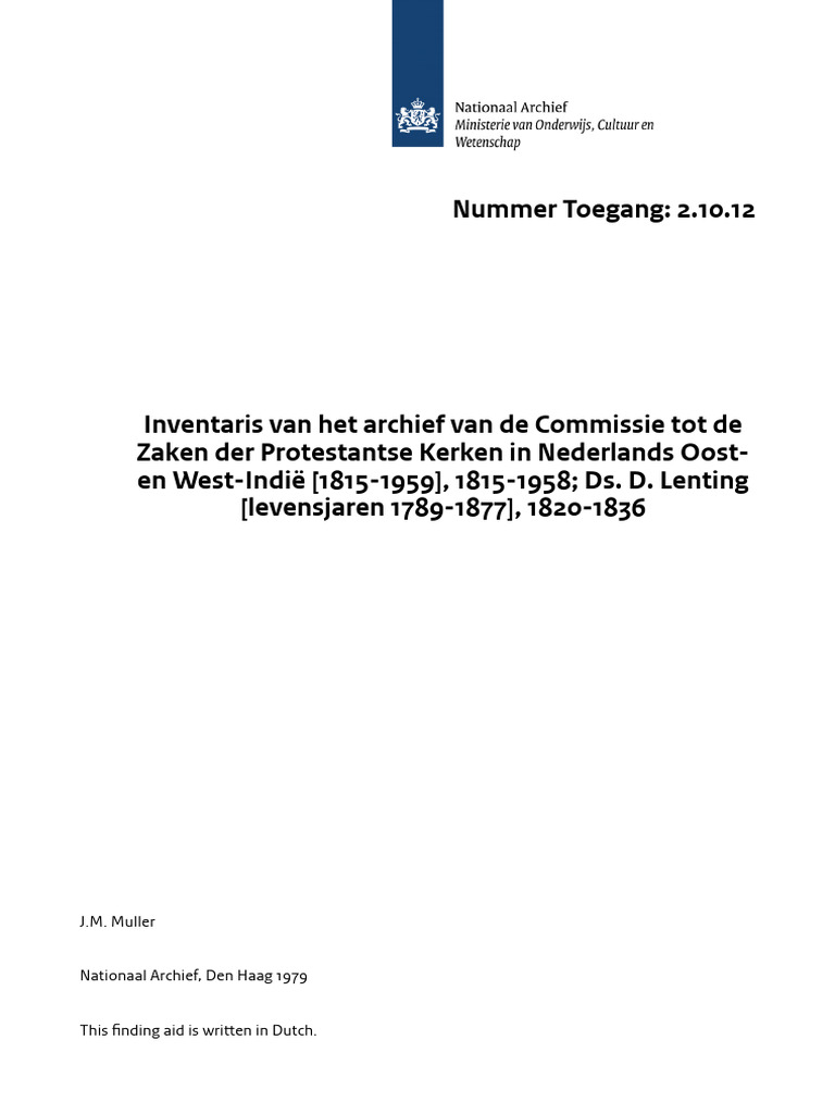 Nummer Toegang: 2.10.12: J.M. Muller | PDF