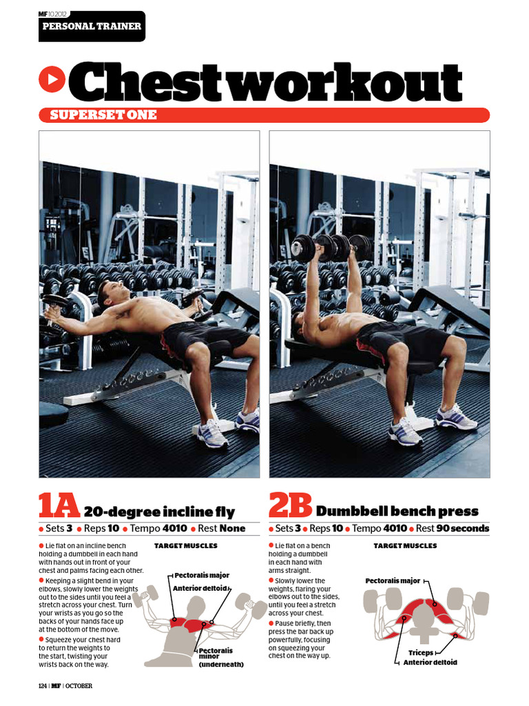 Get A Big Chest Workout | PDF | Strength Training | Management Of Obesity