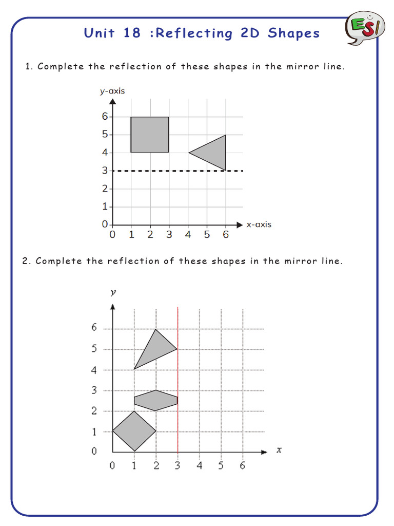 Unit 18 - Reflecting 2D WS 7 Mei 24 Copy-1-3 | PDF | Computers ...