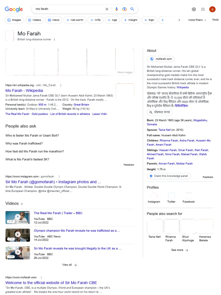 Mo Farah - Google Search | PDF