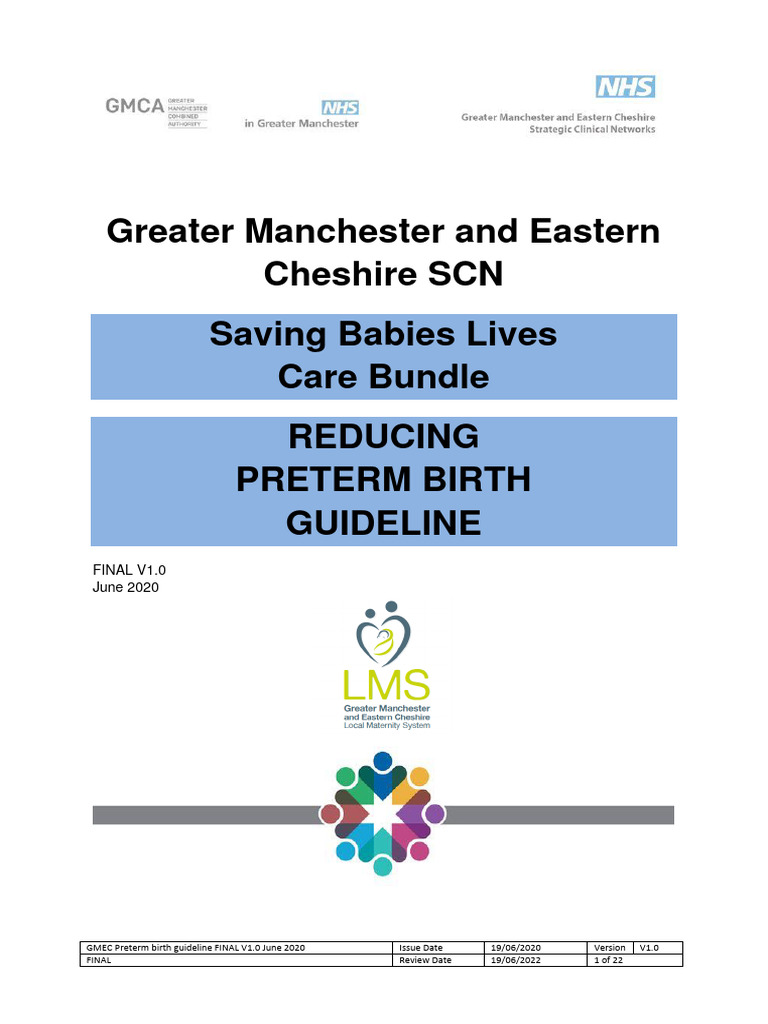 GMEC Preterm Birth Guideline FINAL V1.0 June 2020 | Download Free PDF ...