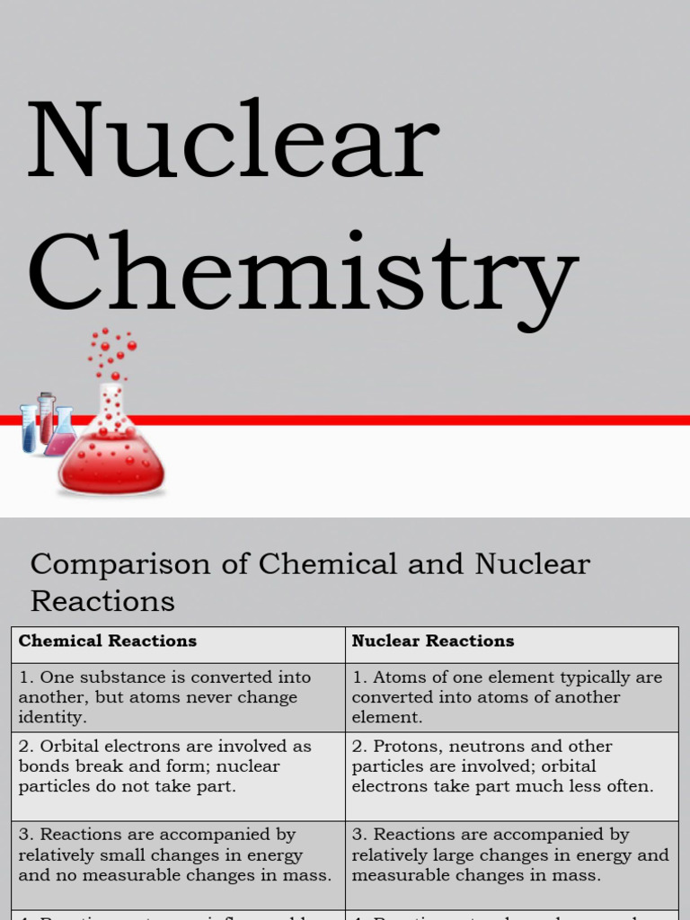 Lecture 5 - Nuclear Chem | PDF | Radiation Therapy | Chemical Reactions