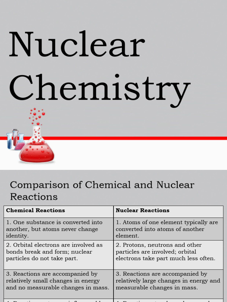 Lecture 5 - Nuclear Chem | PDF | Radiation Therapy | Chemical Reactions