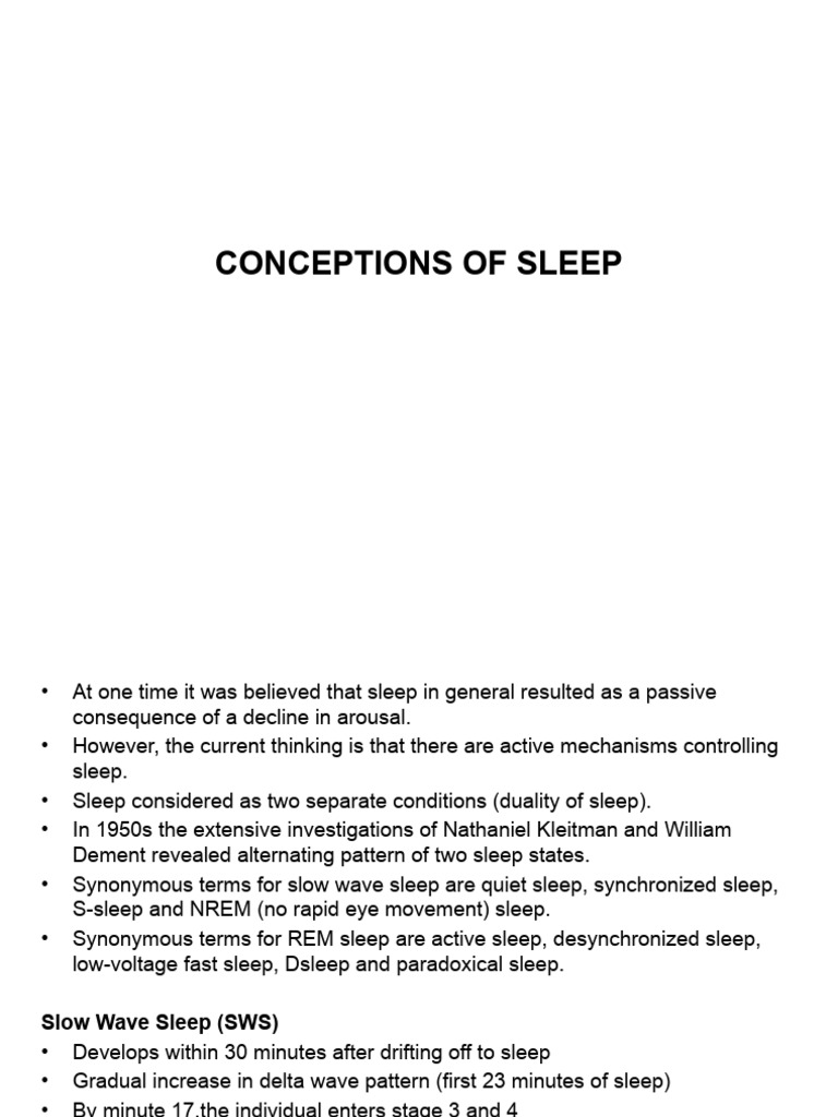 Understanding Sleep: SWS and REM Mechanisms | PDF | Sleep | Rapid Eye ...