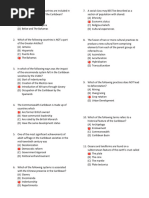CAPE Caribbean Studies Study Guide | PDF | Caribbean | Kingdom Of The ...