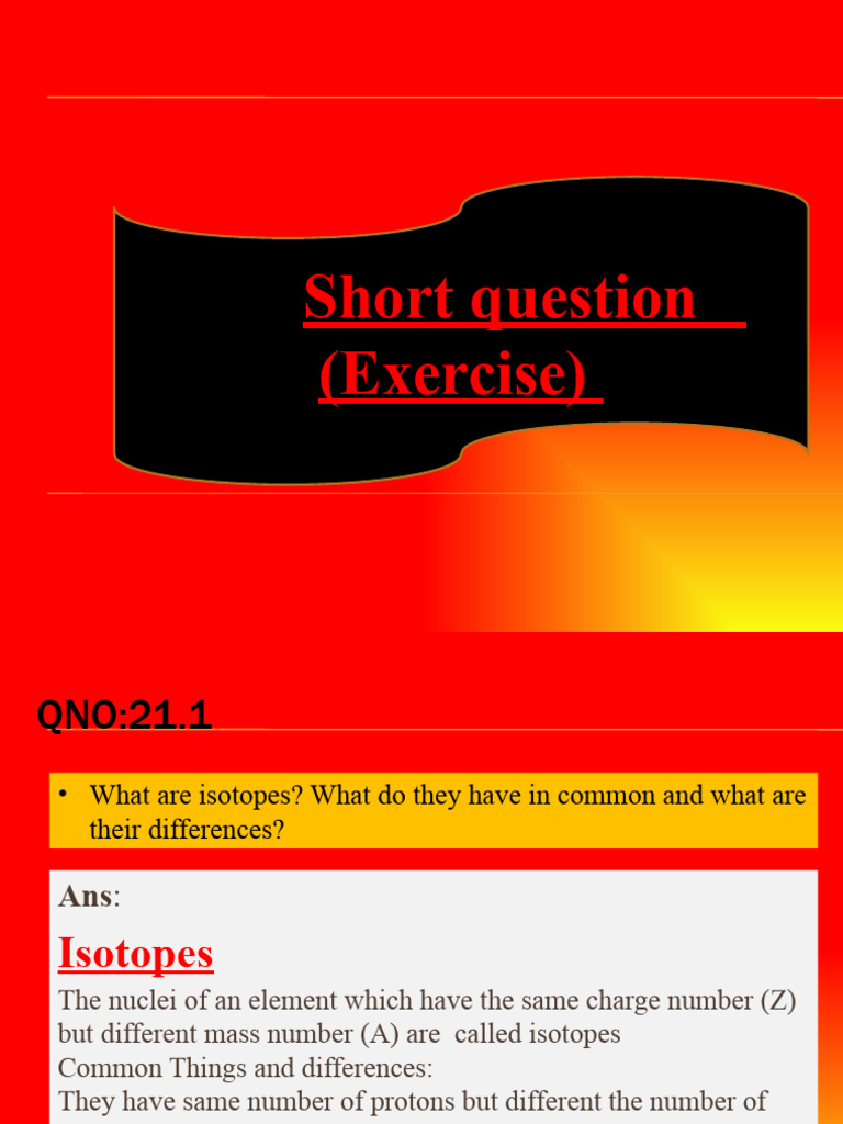 10-exercise ch 21 | PDF | Atomic Nucleus | Atoms