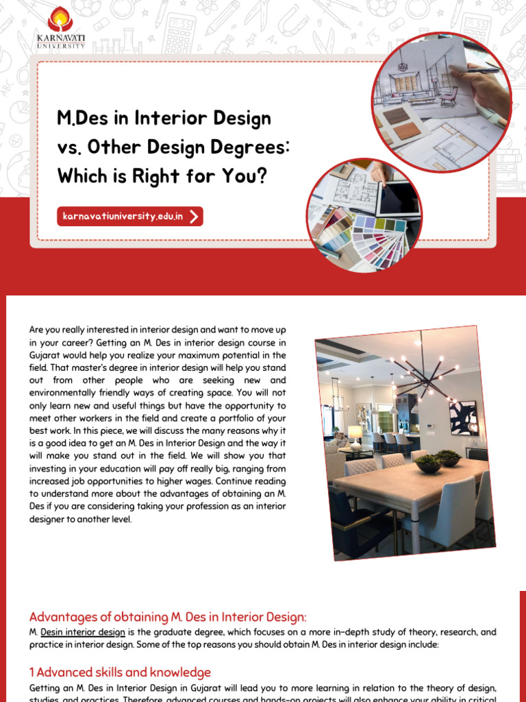 M.des in Interior Design vs. Other Design Degrees Which Is Right For ...
