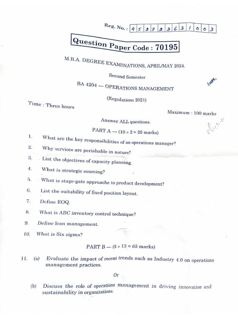 Operations Management | PDF