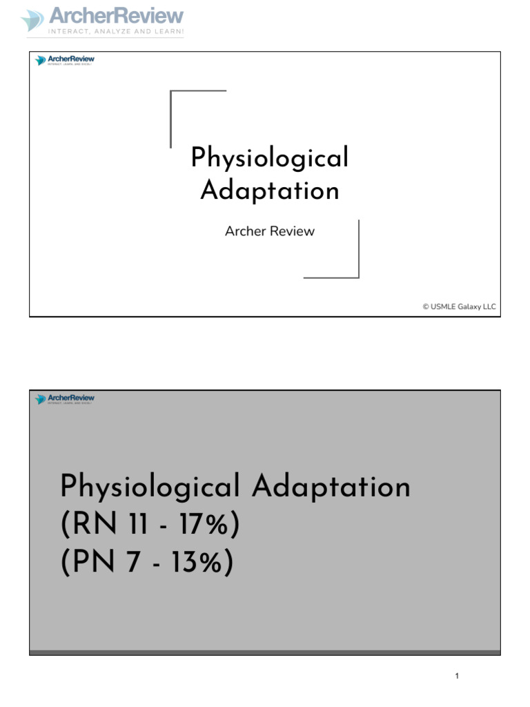 Physiological Adaptation Handout6132024 | PDF | Heart | Breathing