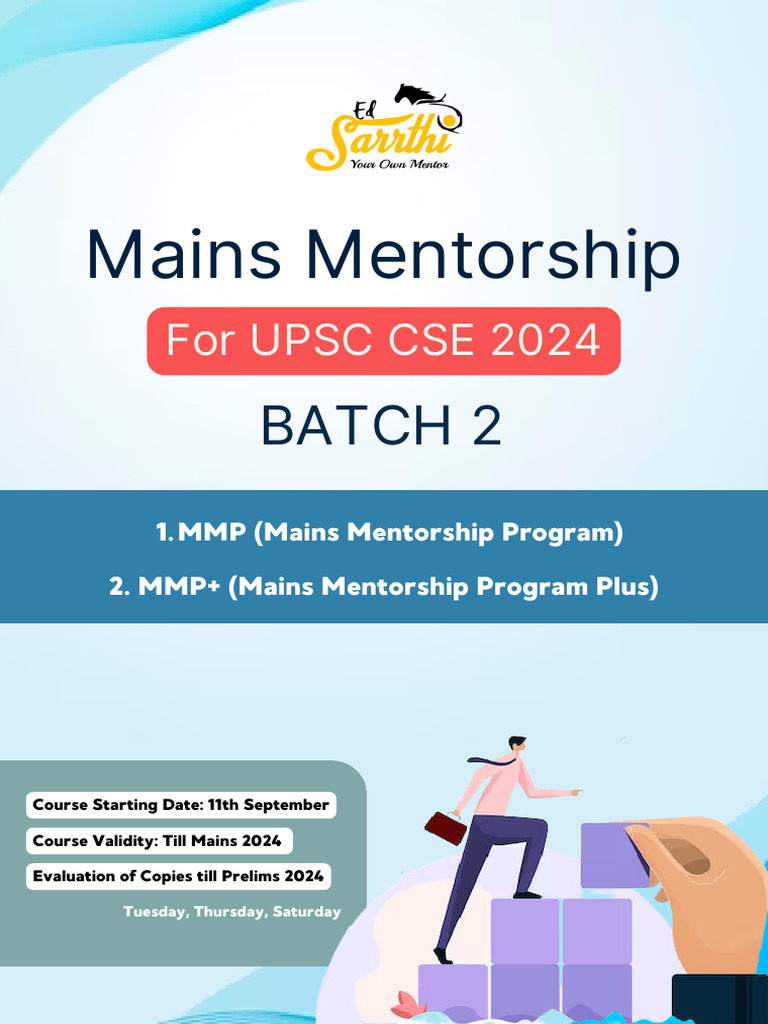 1 MMP+ 2024 Batch 2 Course Brochure Mains Mentorship Program Course | PDF | Governance | Mentorship