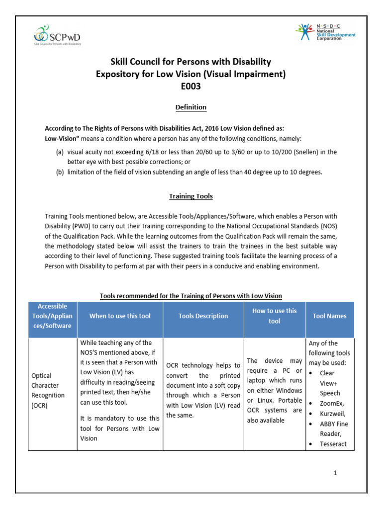 Low Vision | PDF | Visual Impairment | Computer Keyboard