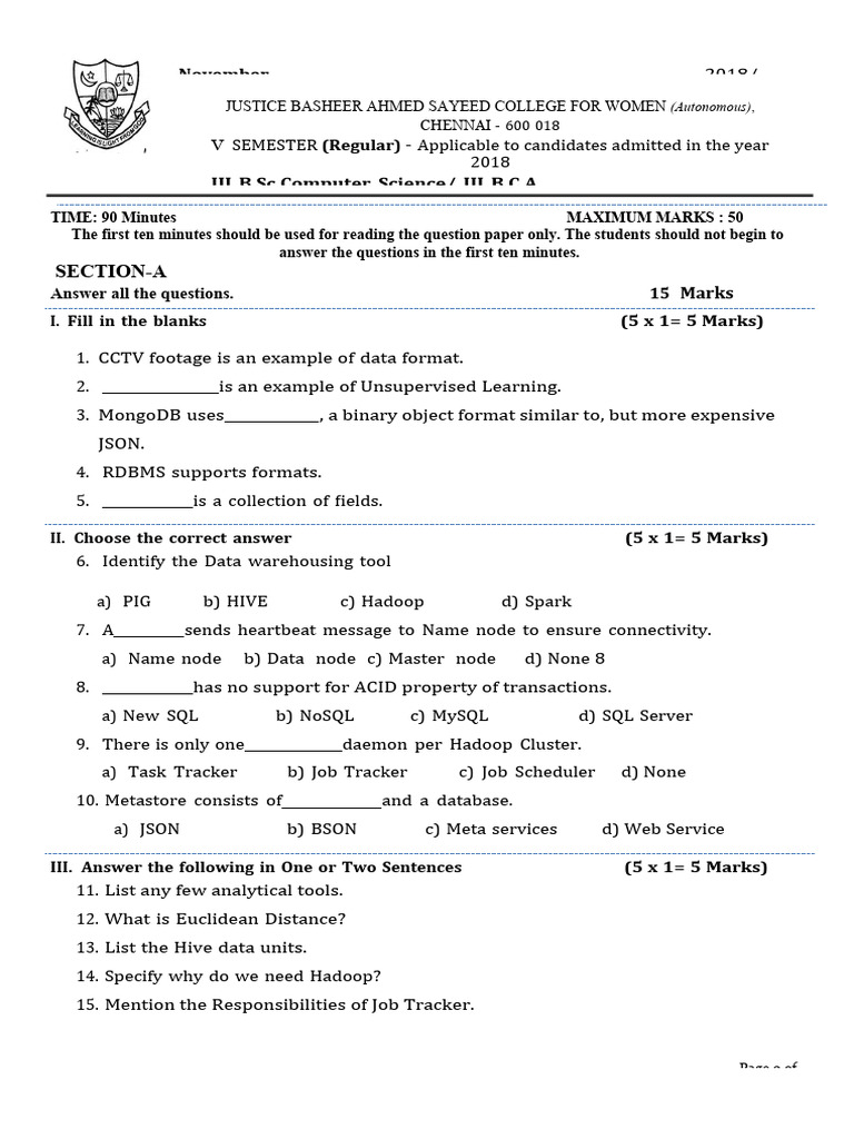 Question Paper 20-21 | PDF | Process (Computing) | Databases