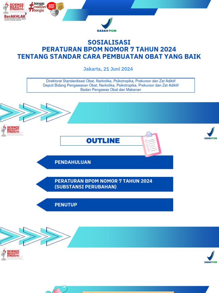 Sosialisasi Peraturan BPOM No. 7/2024 | PDF