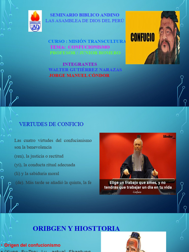 Origen y Historia Del Cofucionismo | Descargar gratis PDF | confucionismo | Confucio
