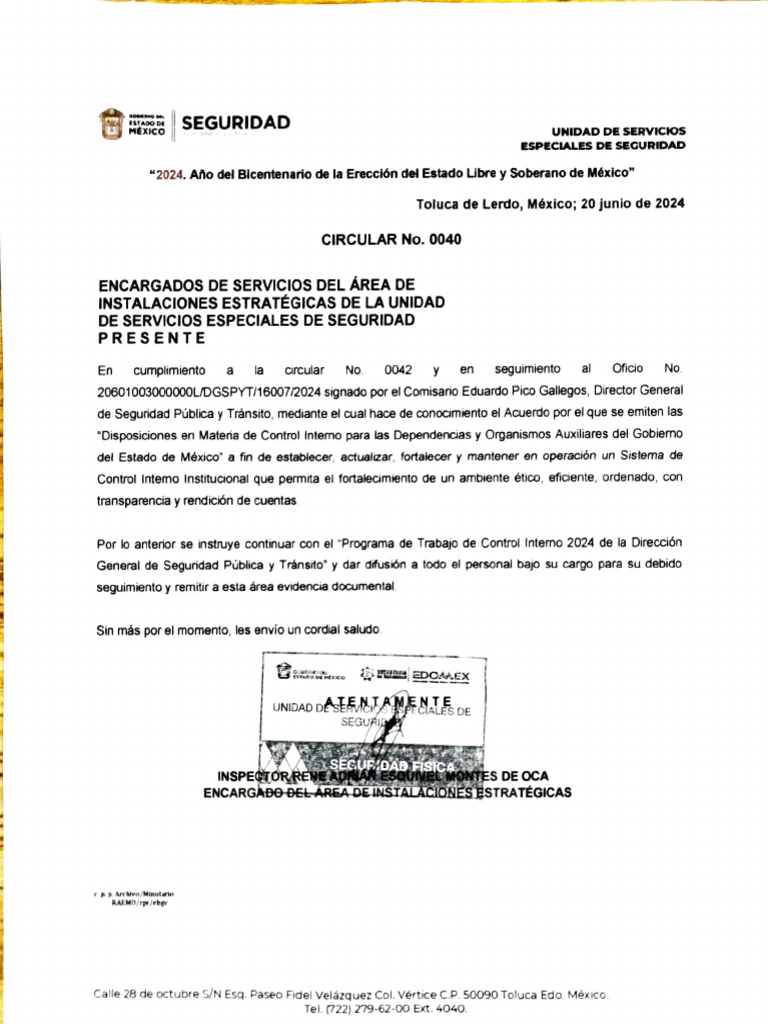 Circular No. 040 | PDF | México | Crímenes