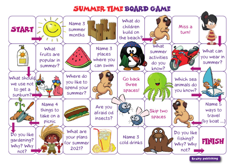 Board Game - Summer Time | PDF