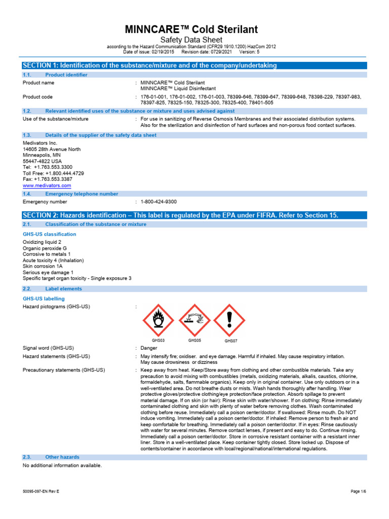 50095-097-EN Rev E - Minncare Cold Sterilant (US) - 240419 - 104243 ...