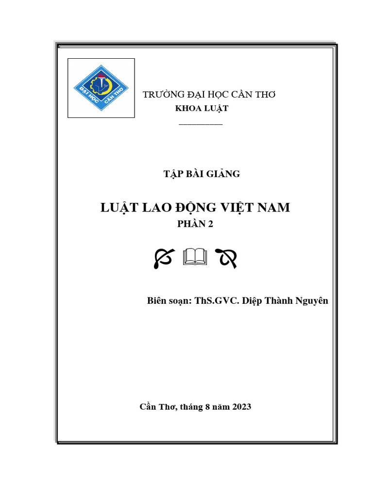 0 Tap Bai Giang Luat Lao Dong VN - Phan 2 - Thang 8.2023 | PDF
